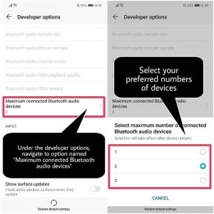 EMUI Tip: How to Set Maximum number of connected Bluetooth audio ...